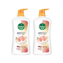 滴露 - Profresh清爽保濕沐浴露孖裝(水感蜜桃味) 950克x2支裝 - Soda Mall 精品超市