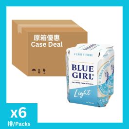 藍妹 - Light啤酒巨罐裝 500毫升x4罐裝x6排 - Soda Mall 精品超市